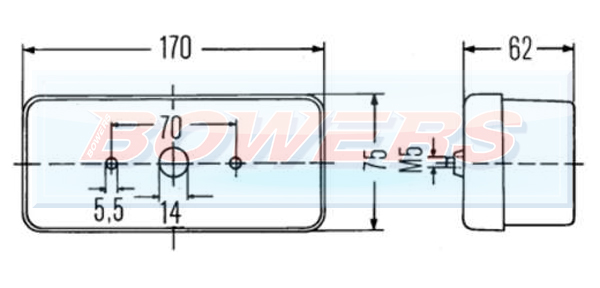 HELLA 2BE 001 278-011 Direction Indicator - Halogen - 6/12V - Fitting ...