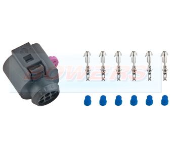 6 Pin Audi/Seat/Skoda/VW/Kia/Hyundai Connector Plug 1J0973713 ...