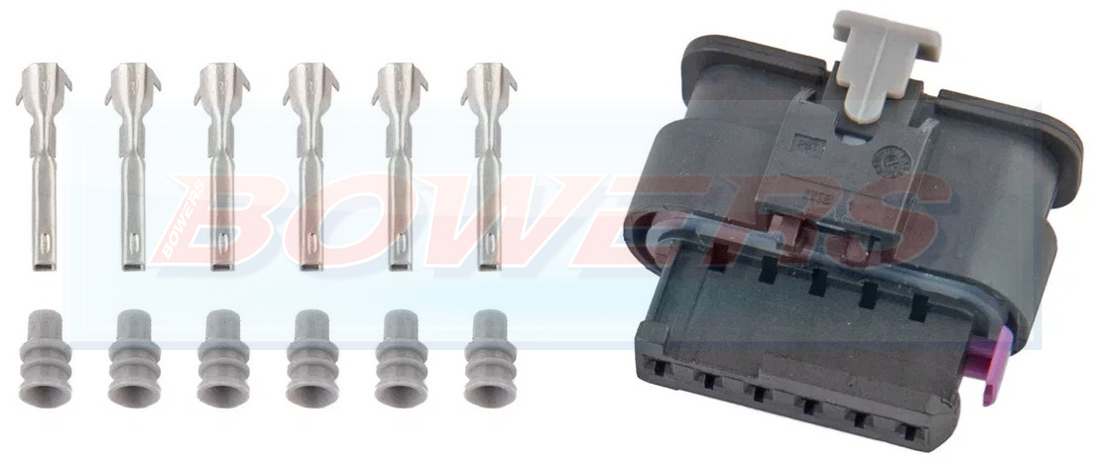 6 Pin BMW Connector Plug 61132359993 - Bowers Parts Online