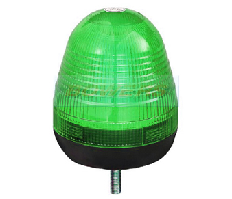 12v/24v Single Bolt Mounting LED Flashing Green Beacon ECE R10 - H Bowers