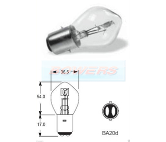 Lucas Bulb 12v 45/40w LLB396 - H Bowers