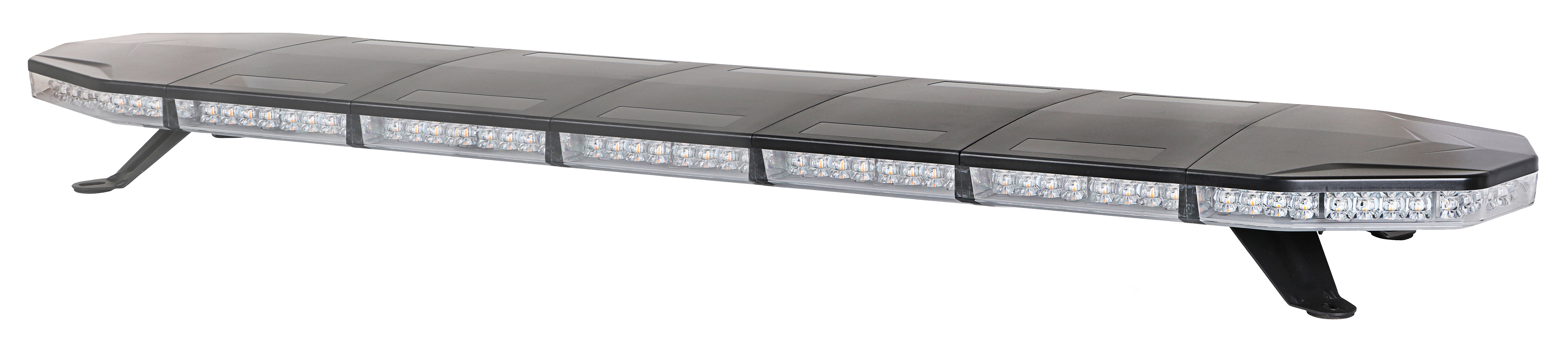 1197mm 4ft Black Top LED Amber Warning Light Bar/Beacon Bar - Bowers ...